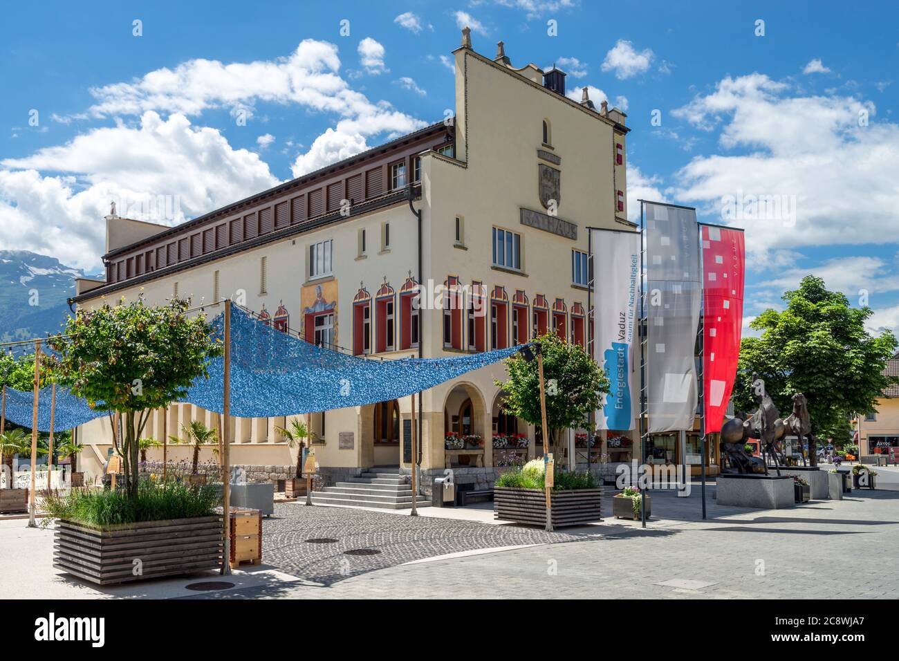 Vaduz town hall hi-res stock photography and images - Alamy