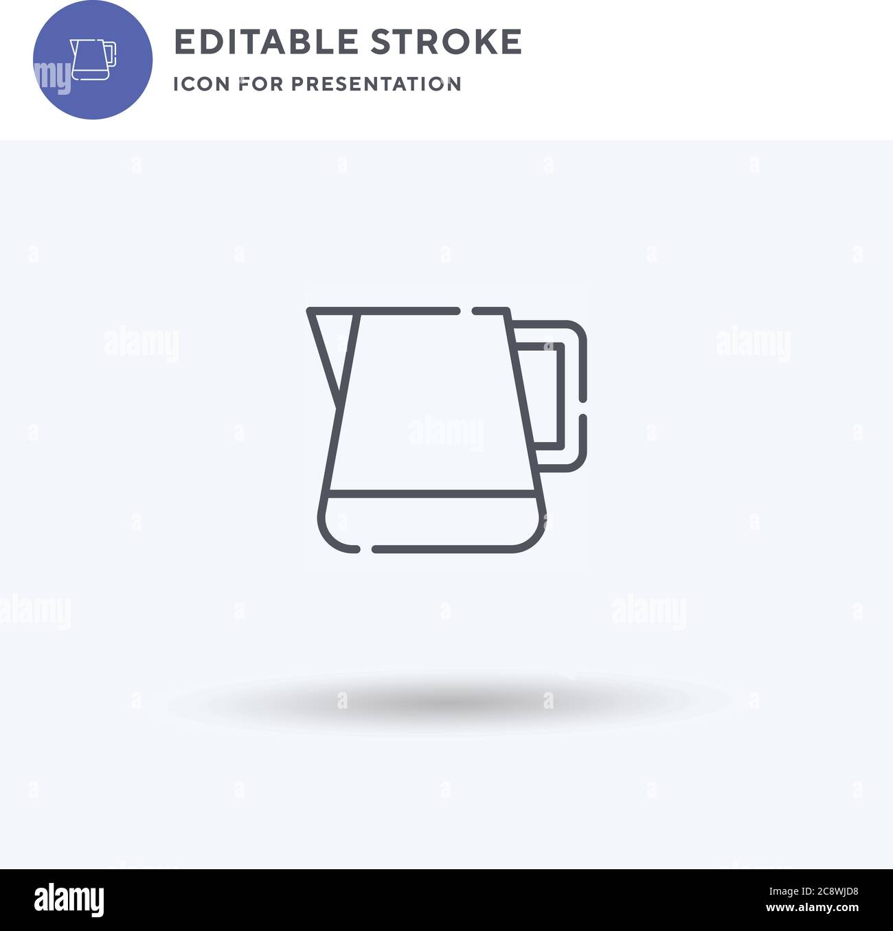 Pitcher icon vector, filled flat sign, solid pictogram isolated on ...