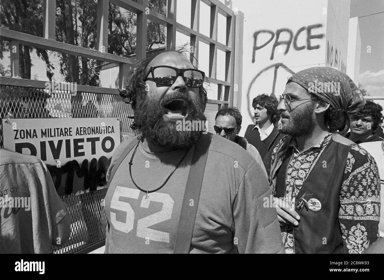 Italy, Sicily, Demonstration against the base of USA Cruise missiles in ...