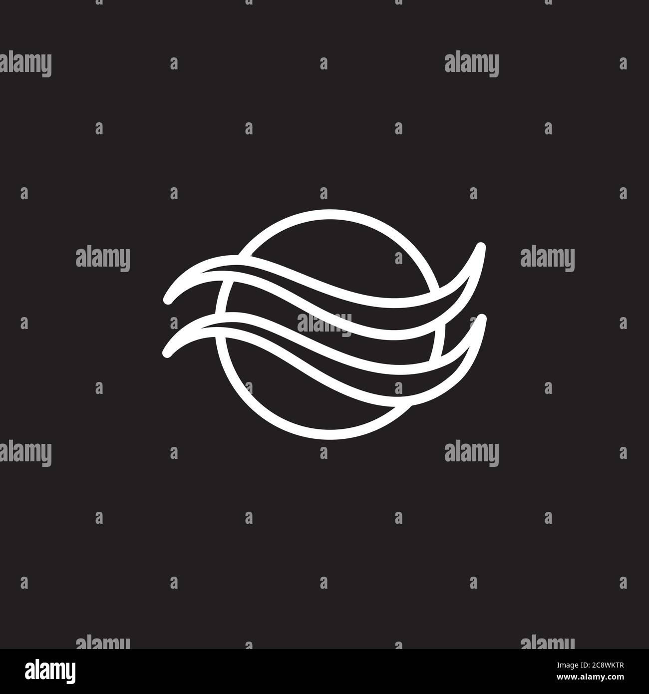 Air icon, symbol of wind energy. Vector sign Stock Vector Image & Art ...