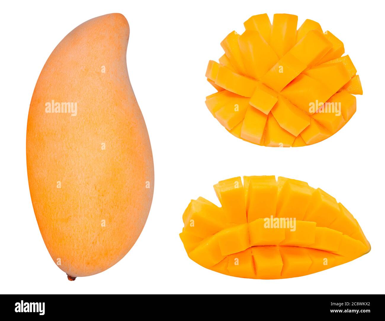 Sweet Mango fruit isolated on white background Stock Photo - Alamy