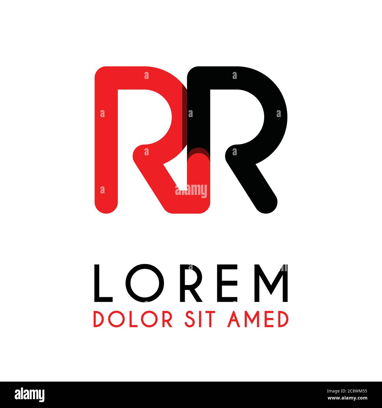 initial Letter RR with red Black and has rounded corners Stock Vector ... initial Letter RR with red Black and has rounded corners Stock Vector ...