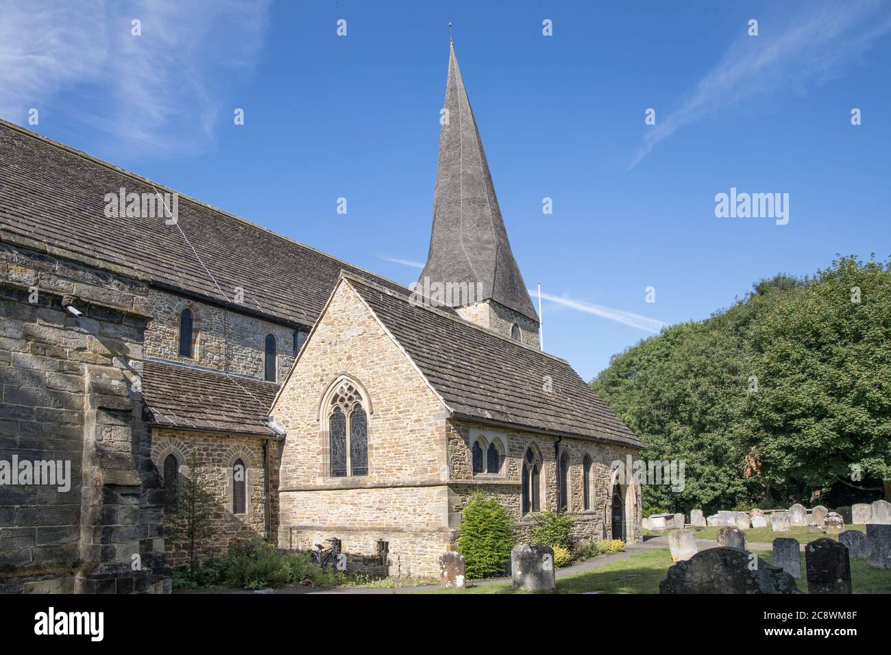 st marys parish church in horsham town centre west sussex Stock Photo ...