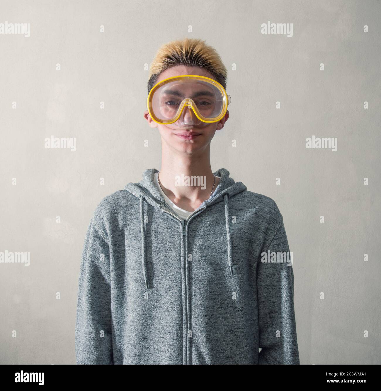 Boy diving mask hi-res stock photography and images - Alamy