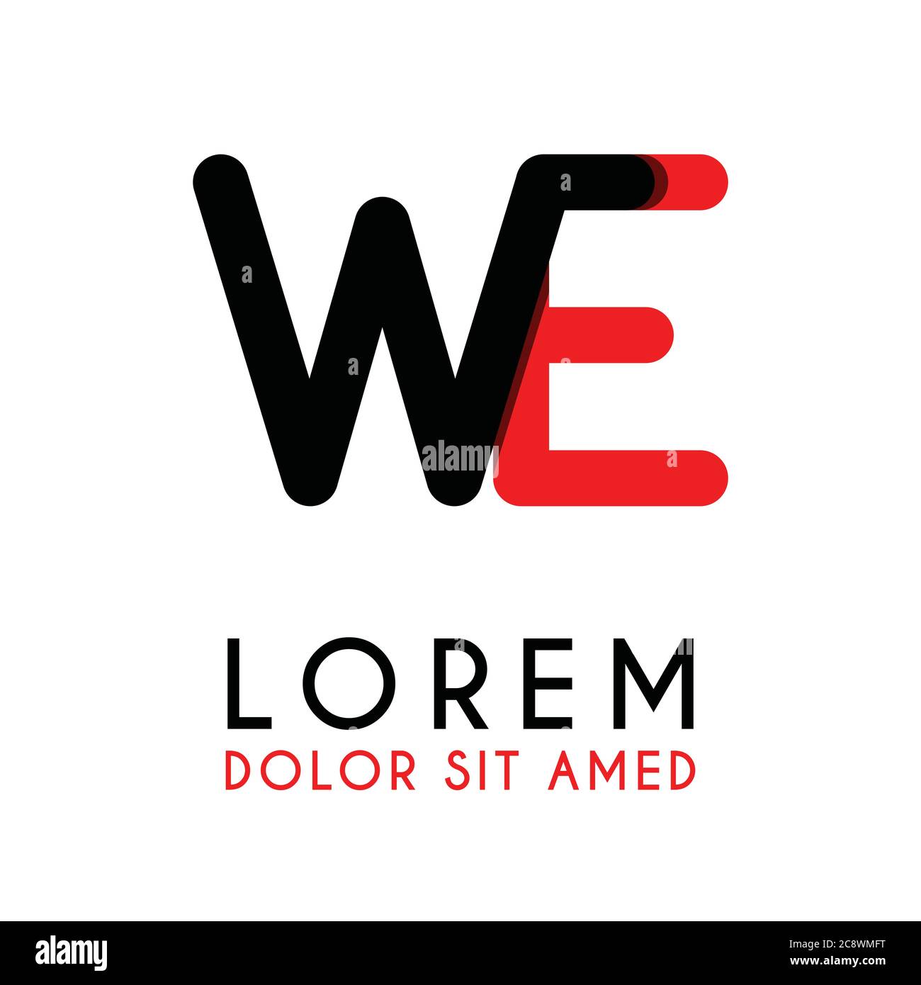 Rounded corners overlap hi-res stock photography and images - Alamy