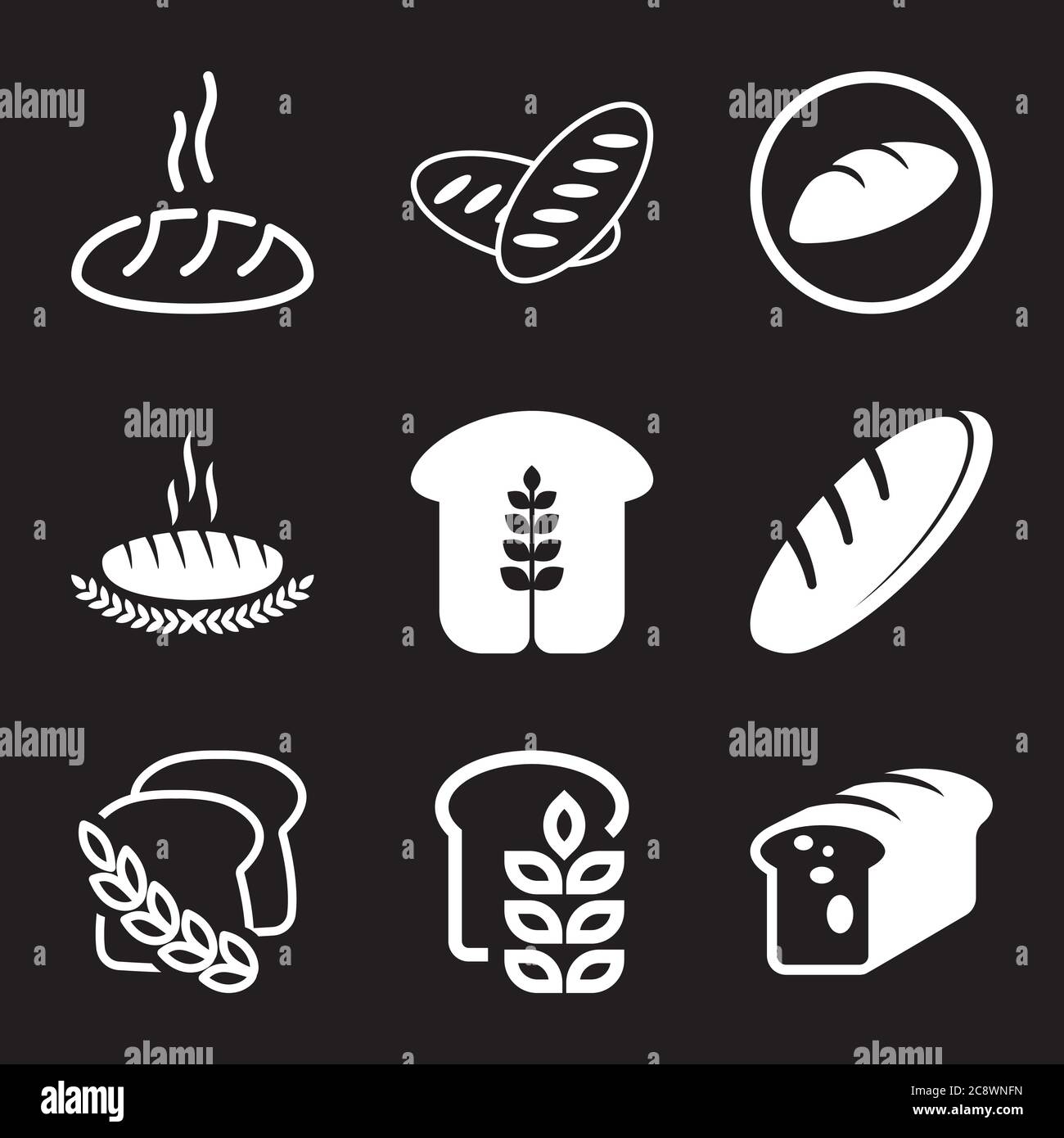 Bread icon. Bread bakery symbol vector illustration. eps 10 Stock ...