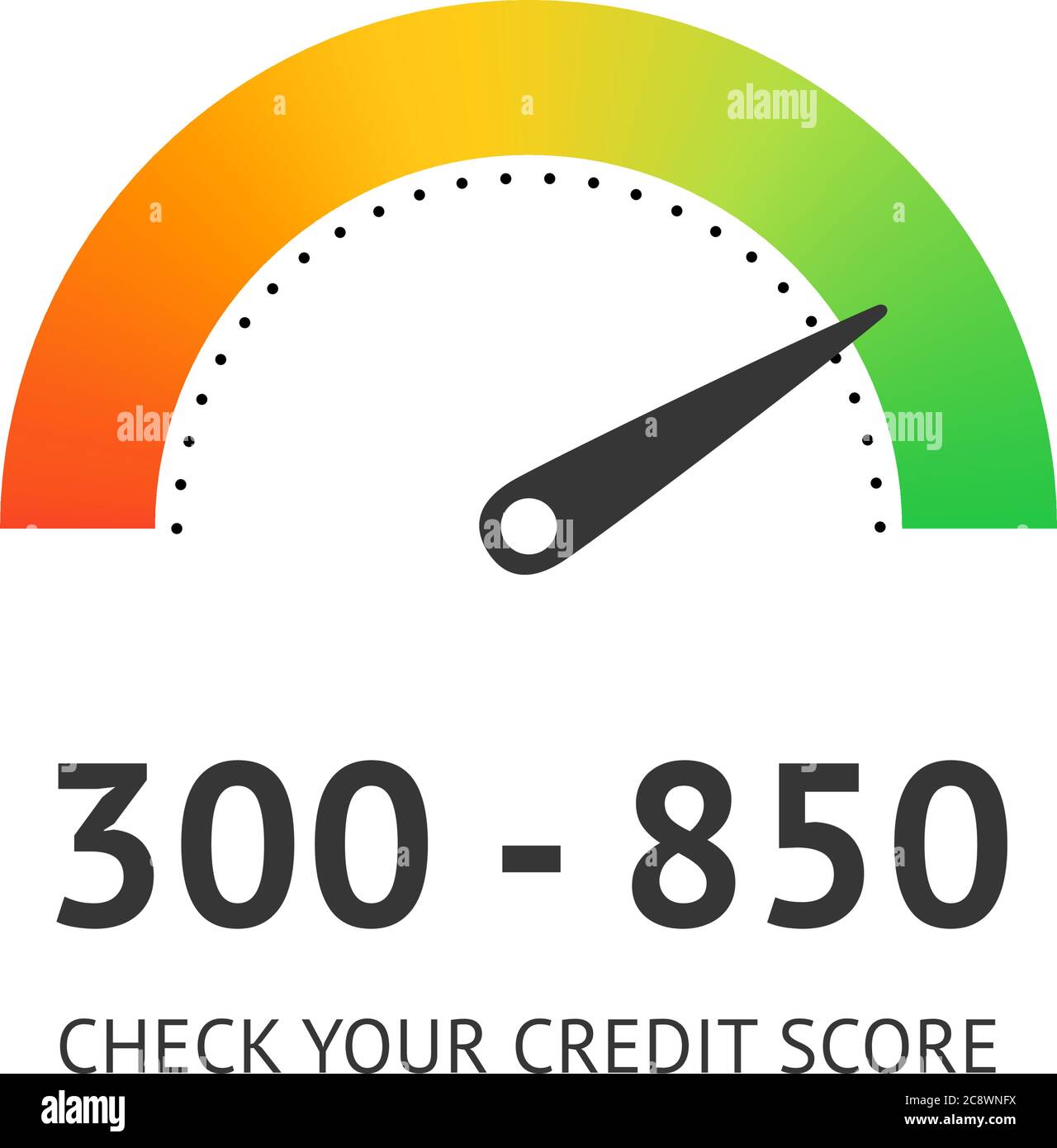 Check credit score concept. Financial rating vector illustration flat ...