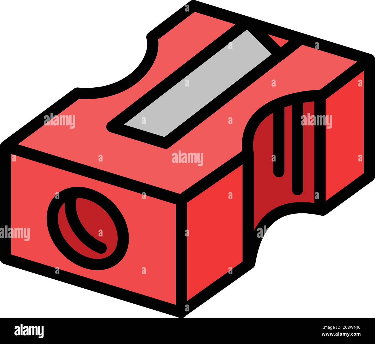 Sharpener icon. Outline sharpener vector icon for web design isolated ...
