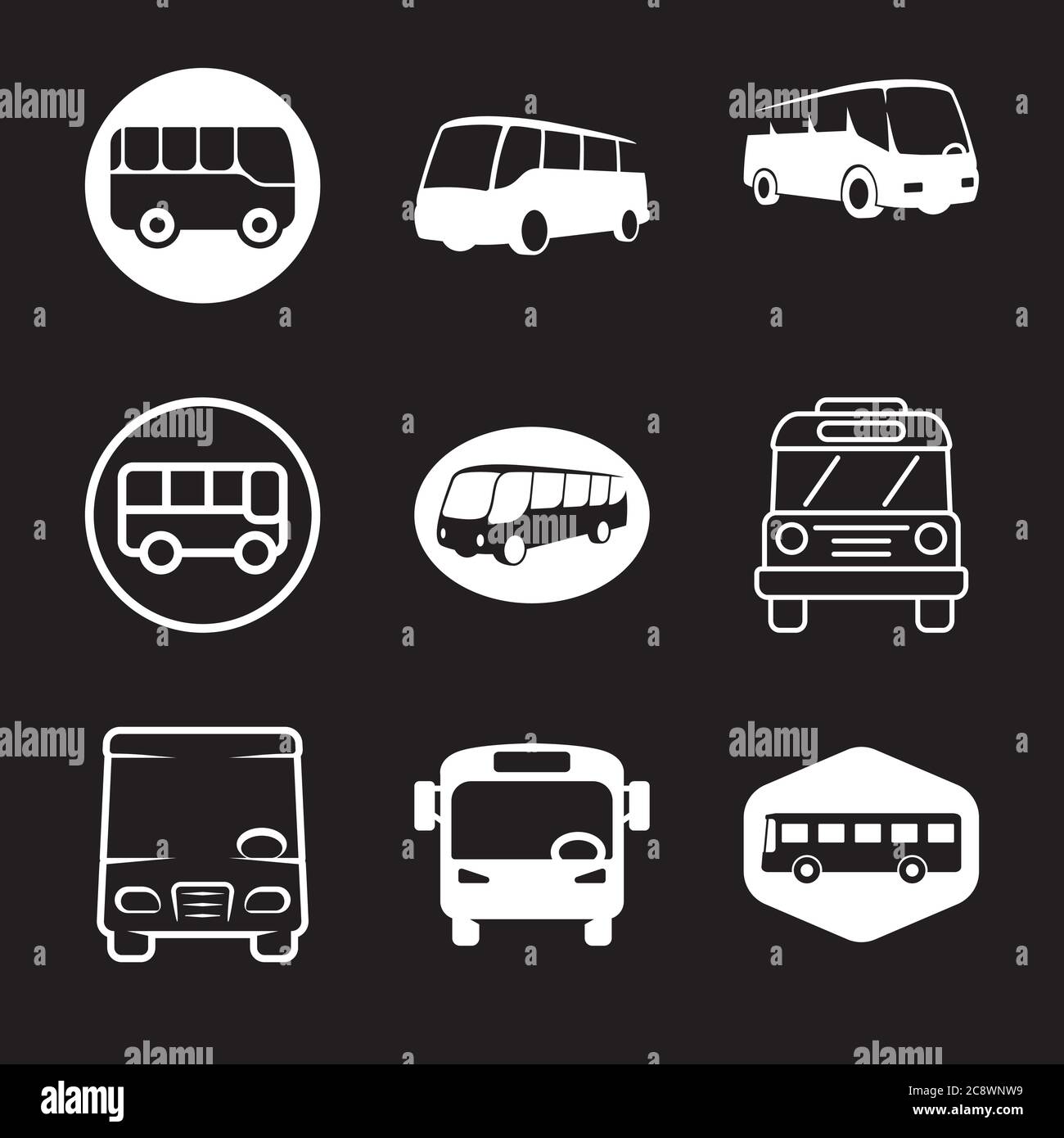 Bus sign icon. Public transport sign symbol Stock Vector Image & Art ...