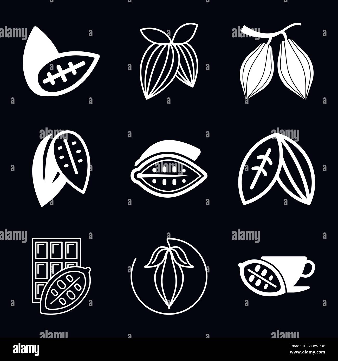 Cocoa icon, chocolate with marshmallows symbol sign and button Stock ...