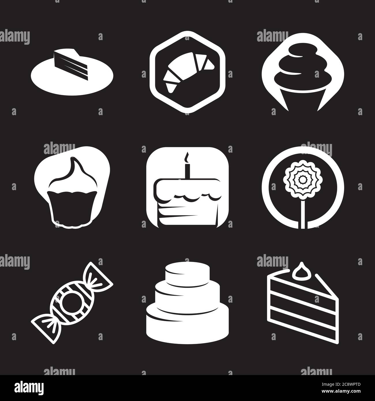 Confectionery icon, premium vector illustration of confectionery Stock ...