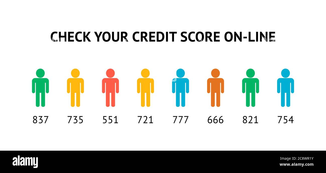 Personal social credit score. People with creditworthness Stock Vector ...