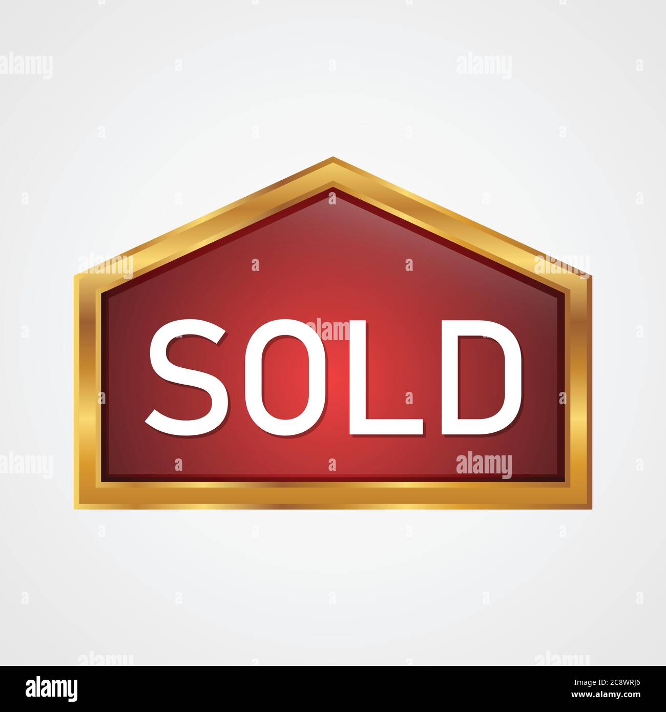 Vector sold sign symbol for element design. Vector sold sign icon ...