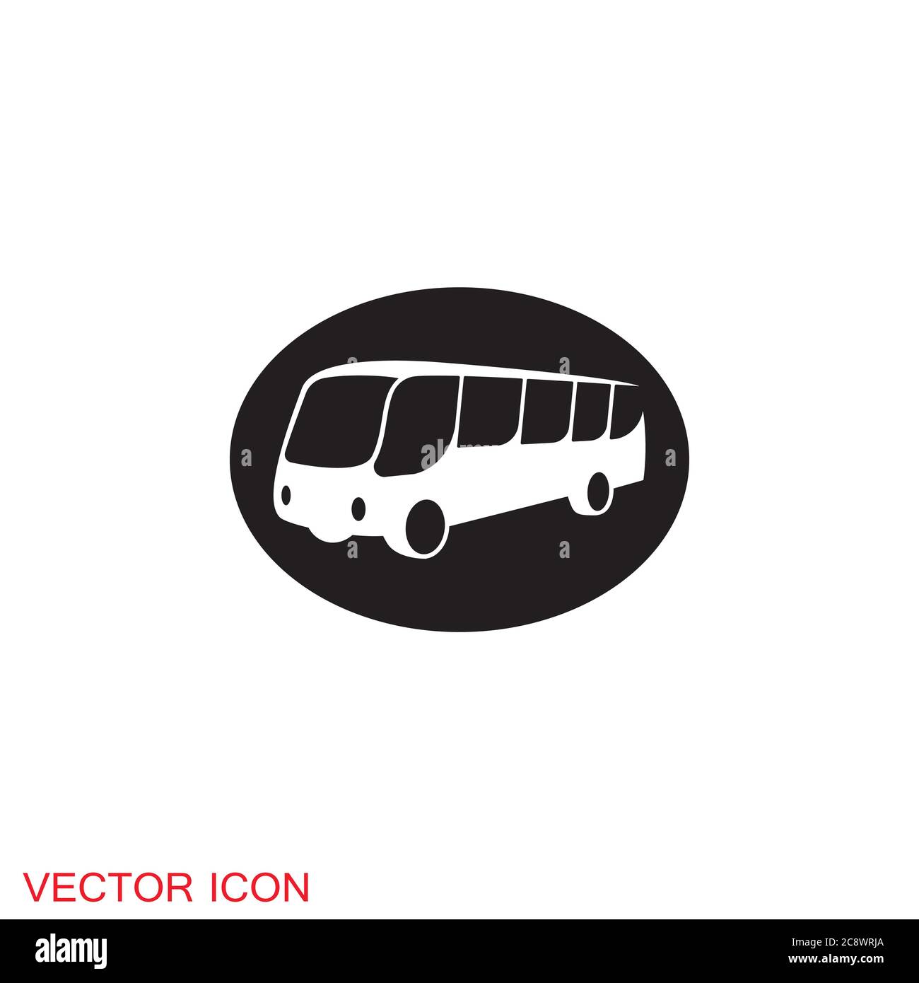 Bus sign icon. Public transport sign symbol Stock Vector Image & Art ...