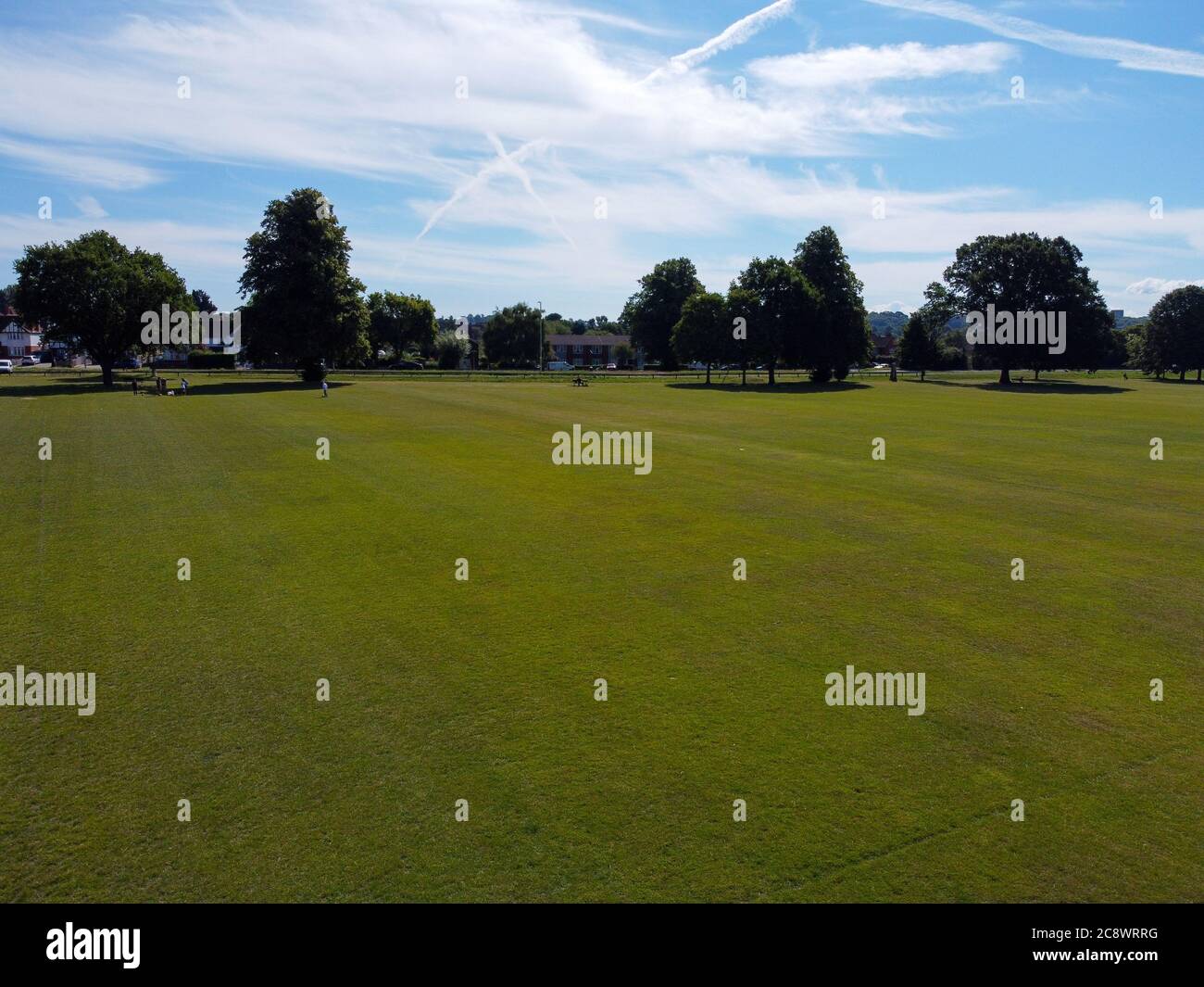 Reading, United Kingdom - July 12 2020: A sunny day in Whitley Wood ...