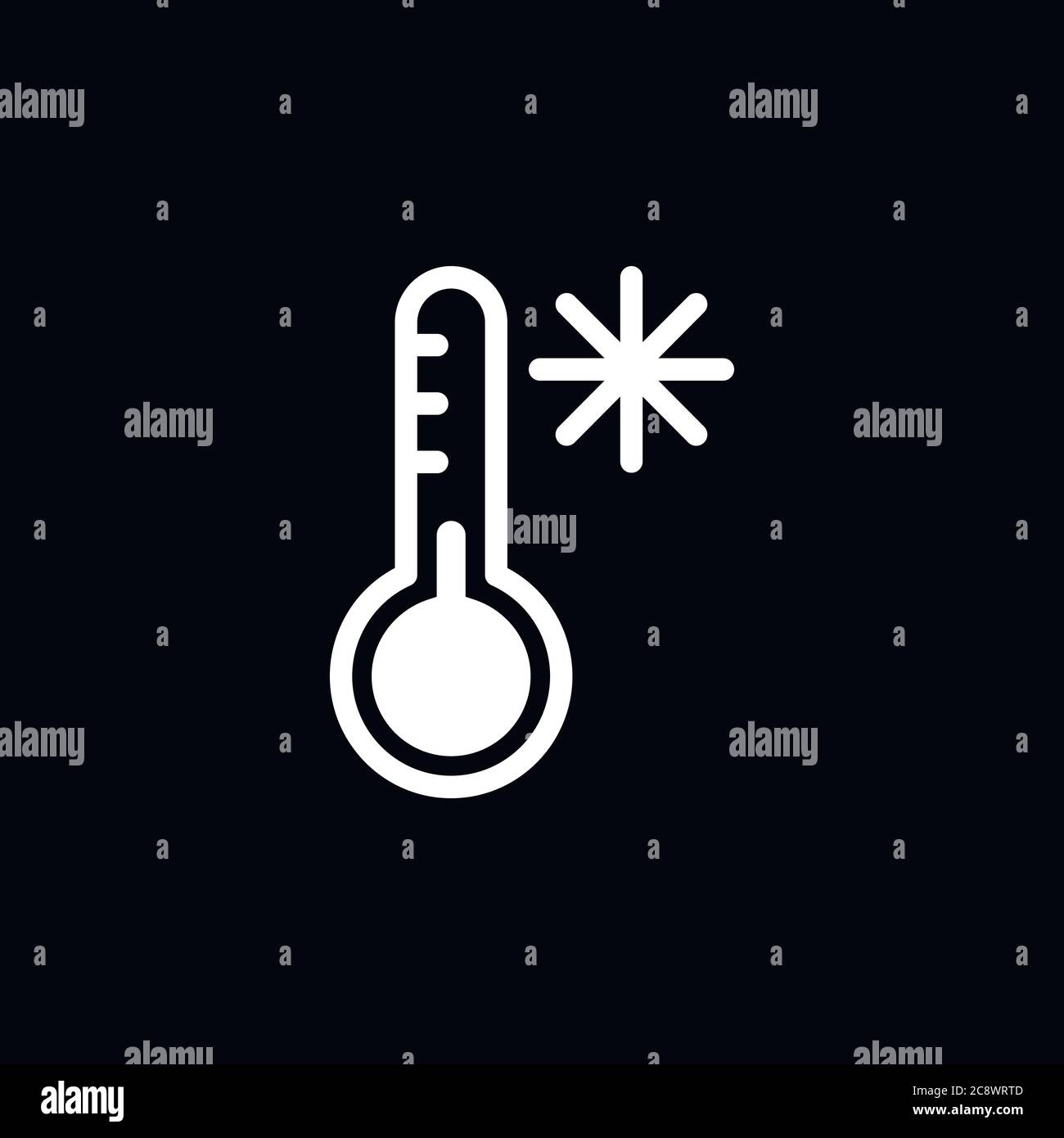 Cold icon. Snowflake sign icon. Air conditioning symbol. Vector Stock ...