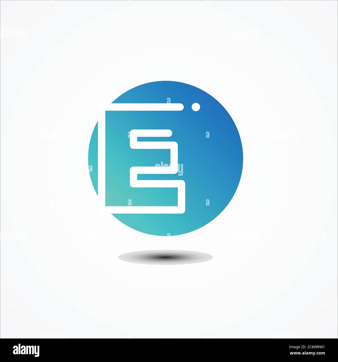 Vector round symbol letter E design minimalist. E letter for your best ...