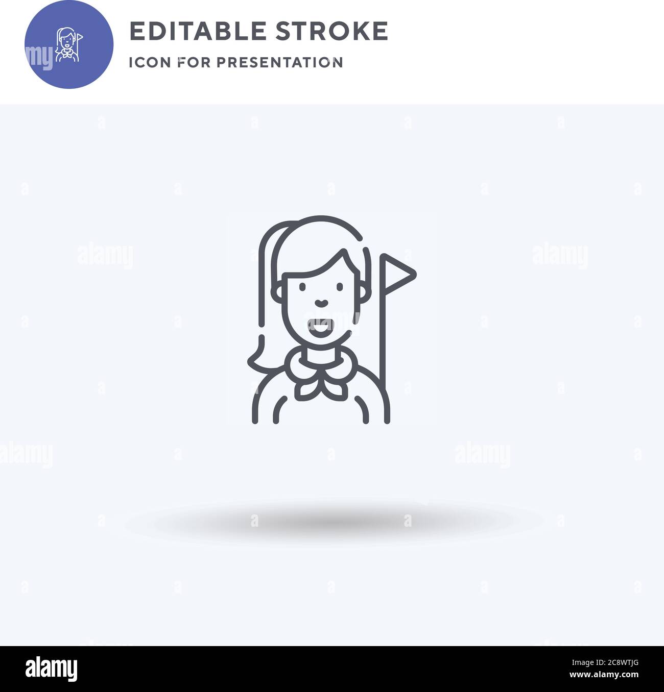 Guide icon vector, filled flat sign, solid pictogram isolated on white ...