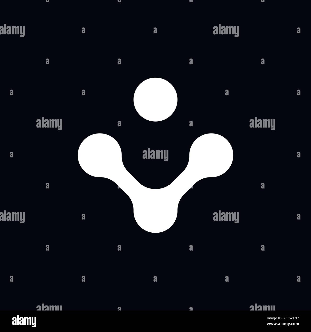 Connection icon, design element. Abstract logo idea for business ...