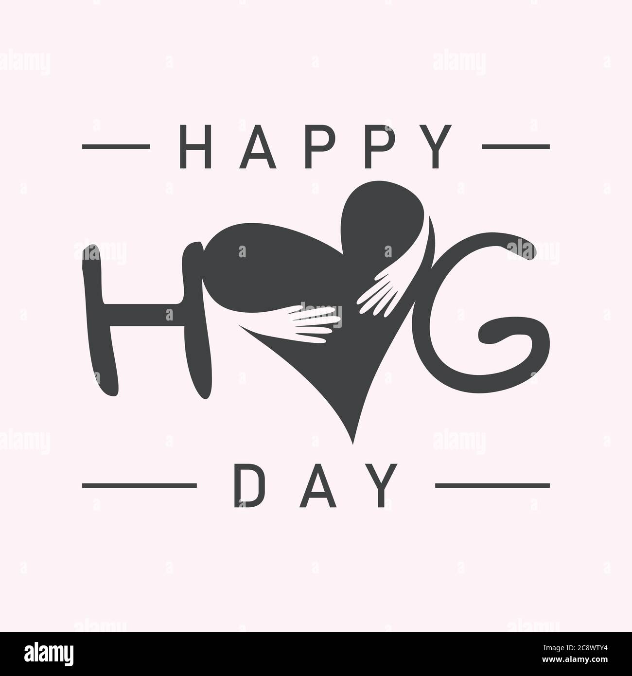 Hug vector vectors hi-res stock photography and images - Alamy