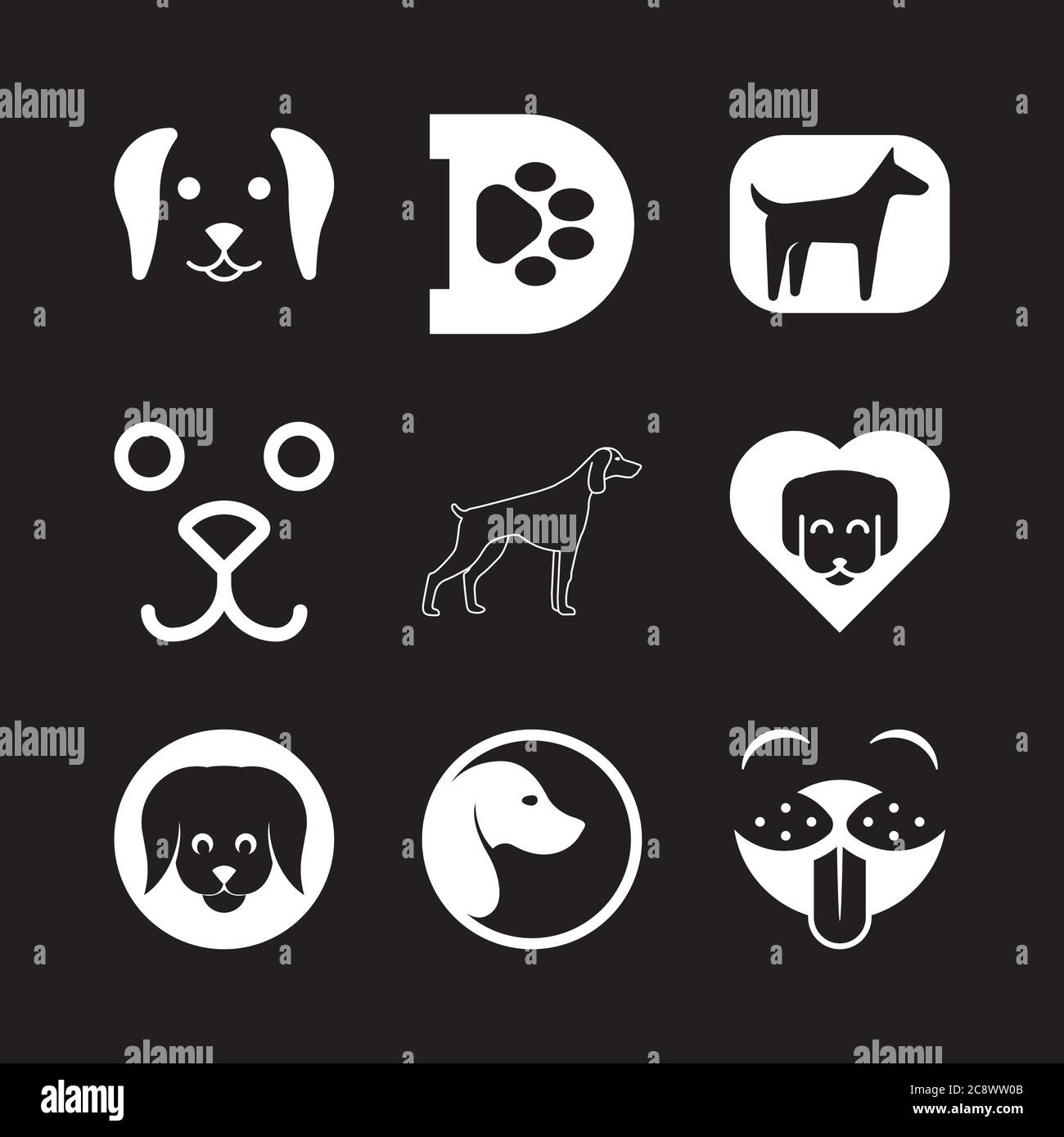 Dog icon. Vector element for your design Stock Vector Image & Art - Alamy