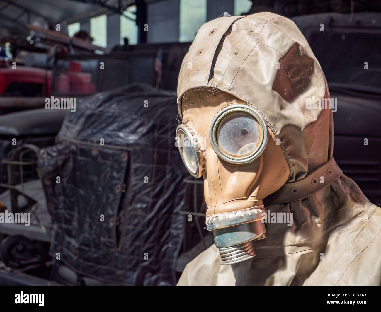 old military gas mask from the war Stock Photo - Alamy