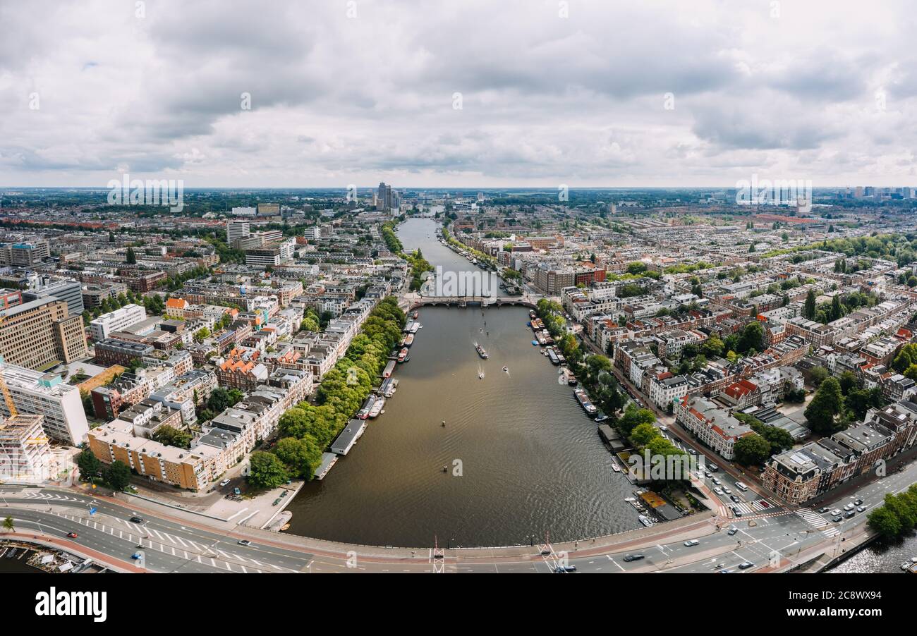Amsterdam overview from roof hi-res stock photography and images - Alamy