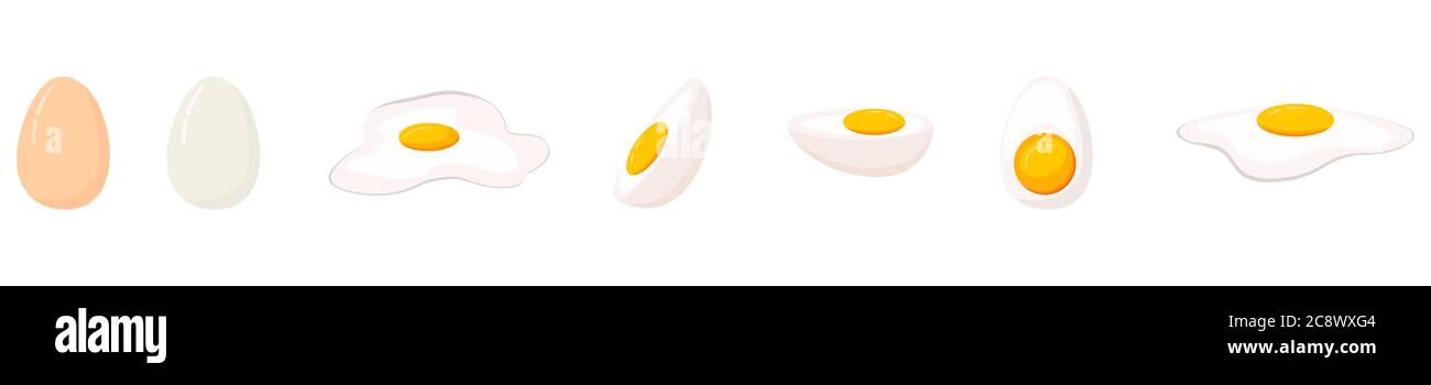 Cartoon egg isolated on white background Stock Vector Image & Art - Alamy