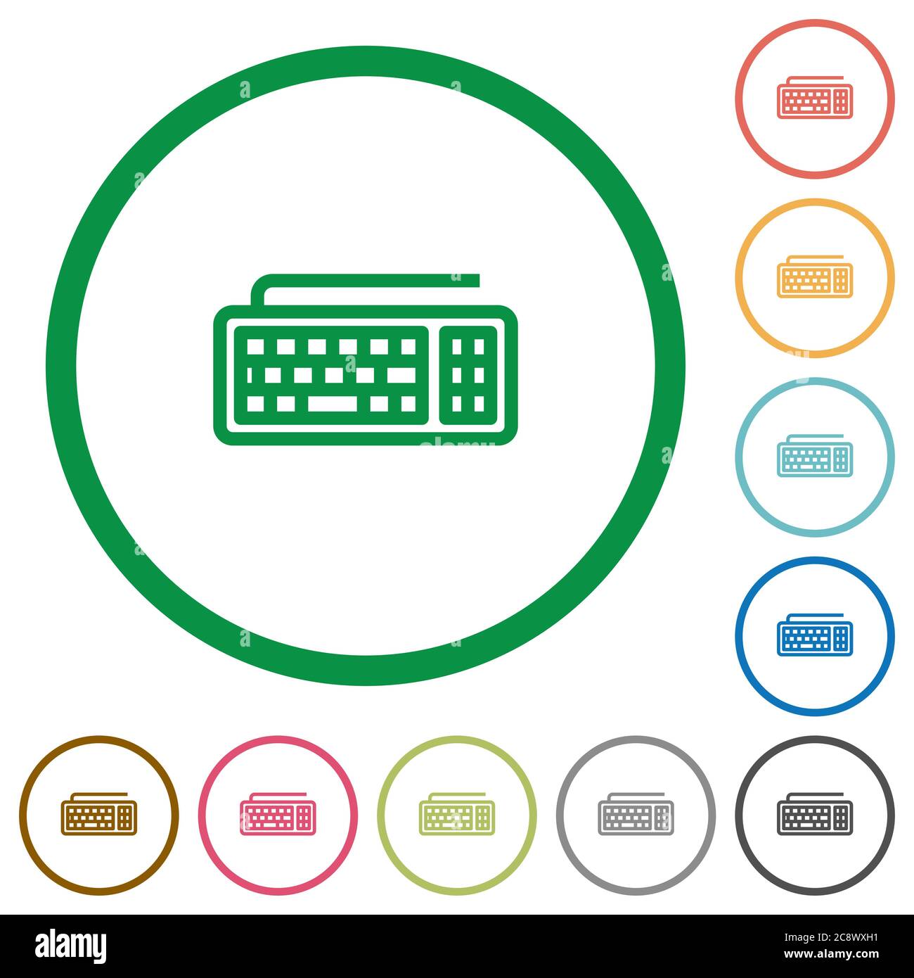 Outlined keyboard hi-res stock photography and images - Alamy