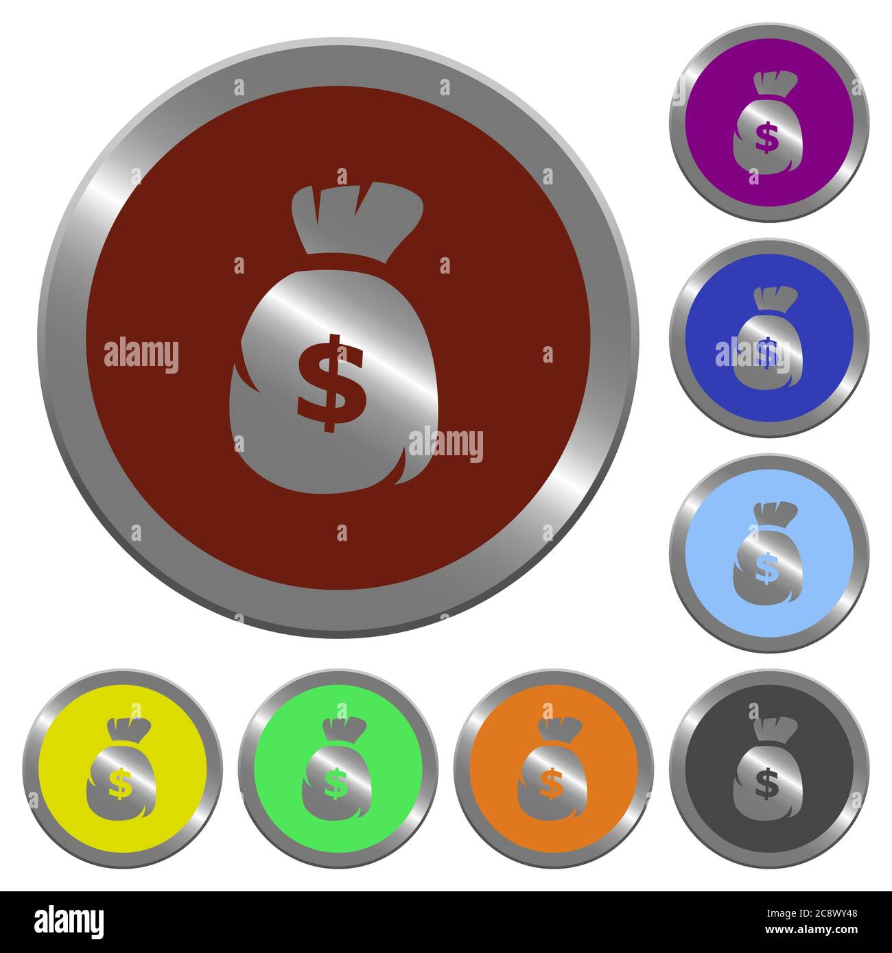 Dollar coin theme design hi-res stock photography and images - Alamy