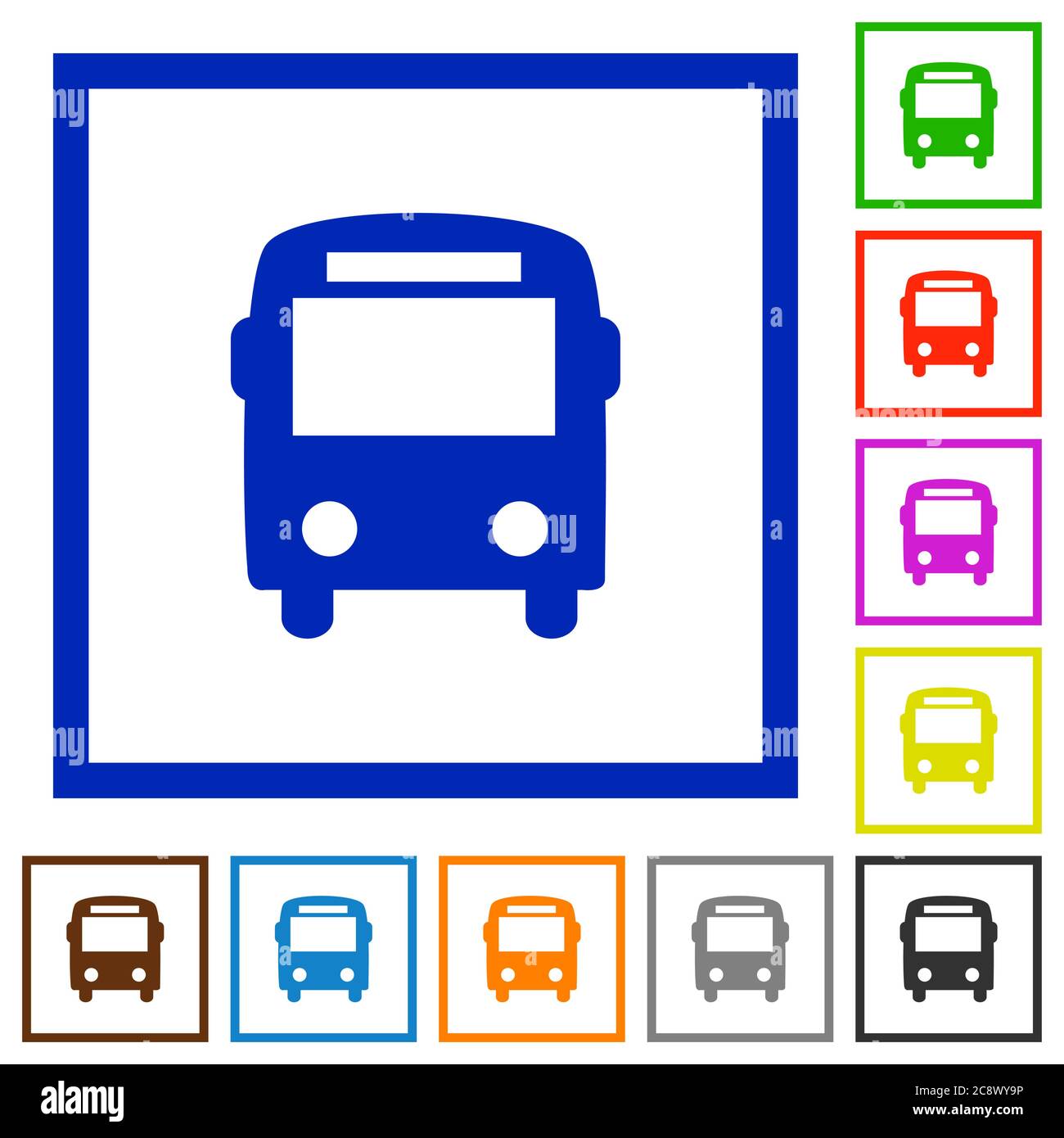 Bus coach passengers travel Stock Vector Images - Alamy