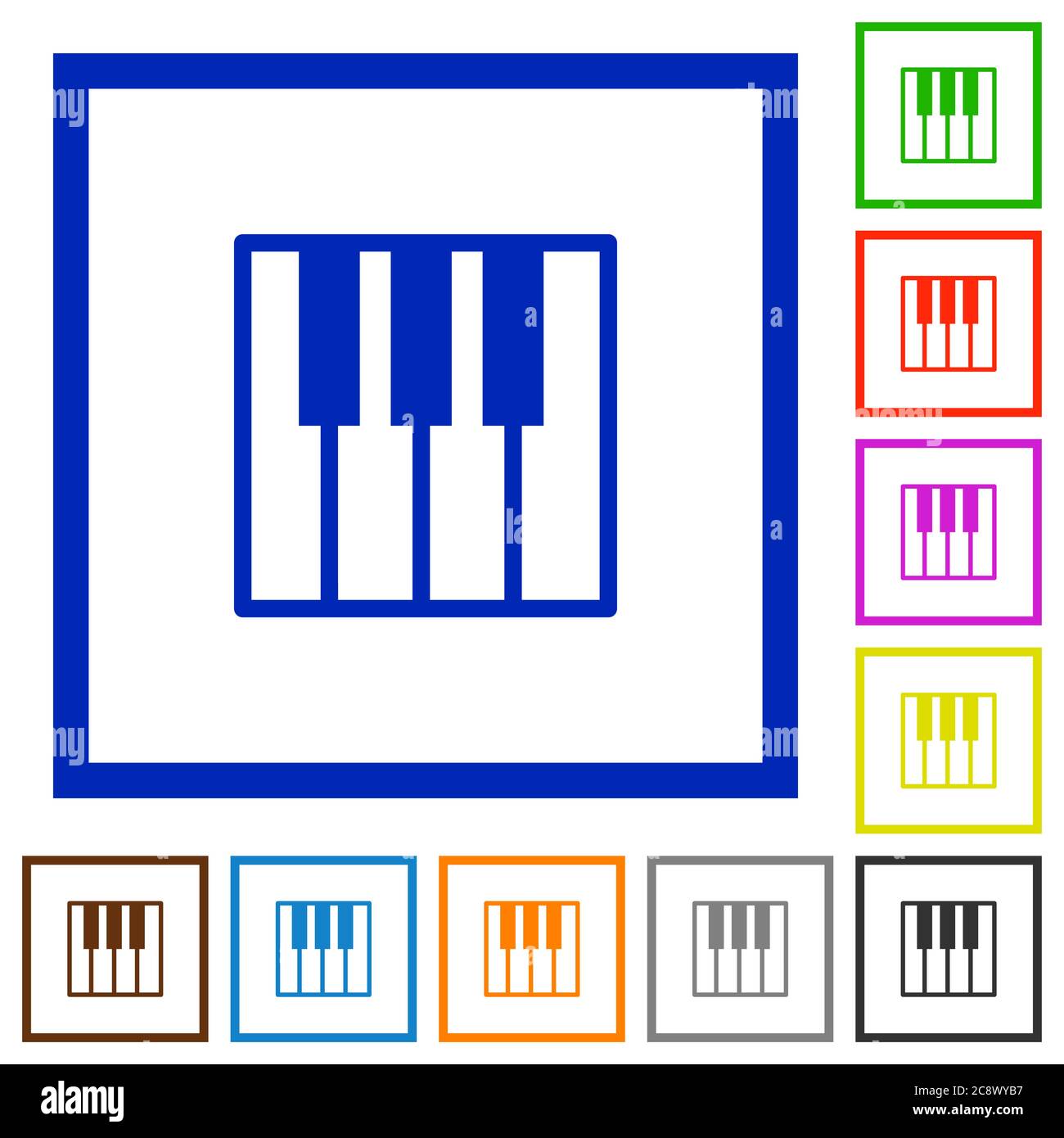 Framed art music Cut Out Stock Images & Pictures - Alamy