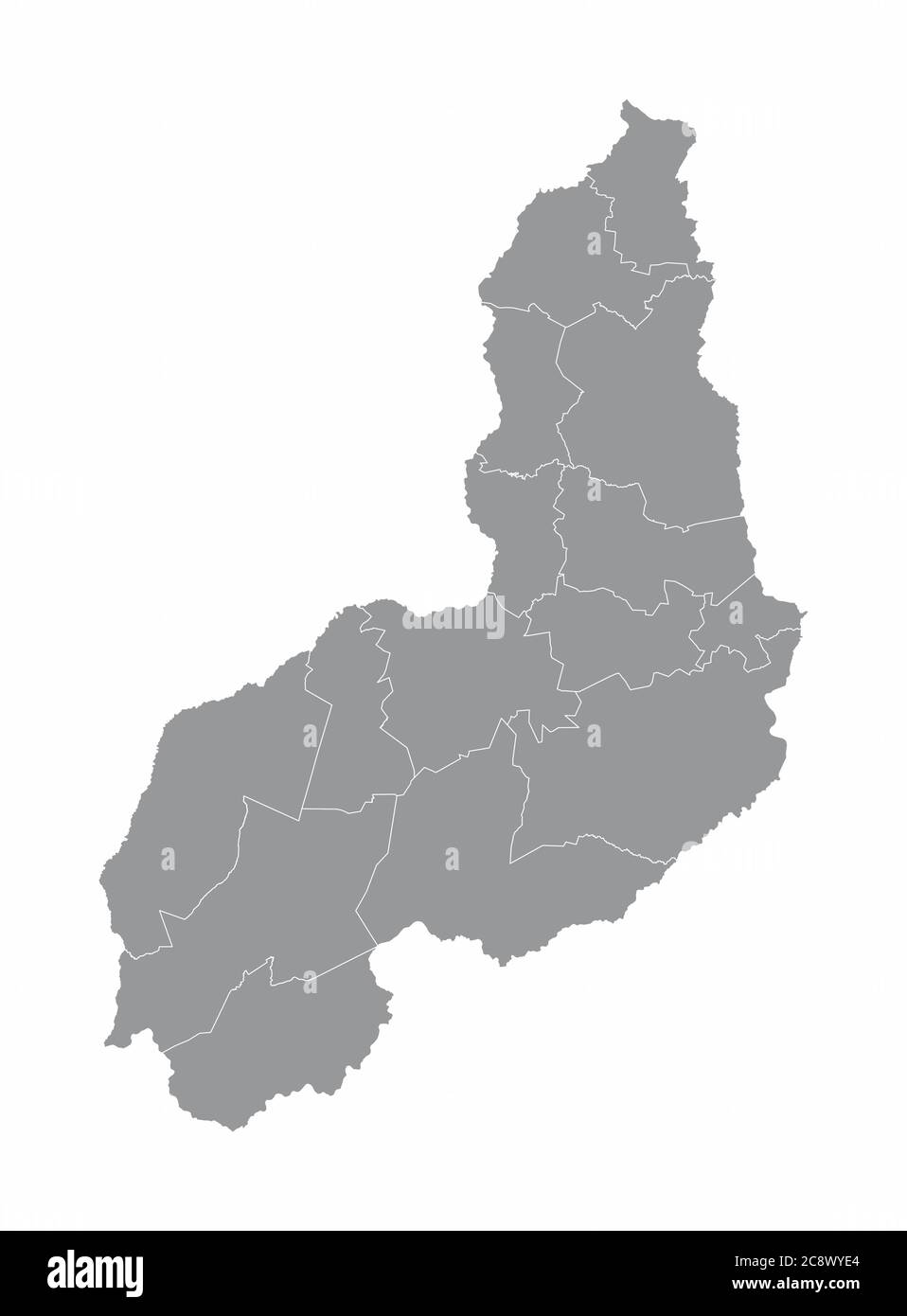 Piaui State regions map Stock Vector Image & Art - Alamy