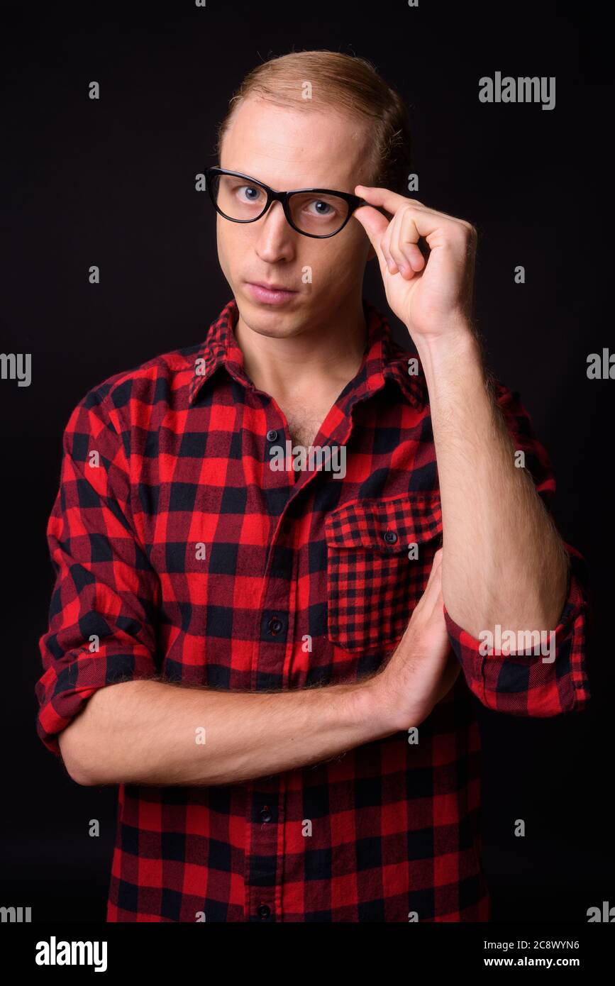 Red And Black Nerd Glasses