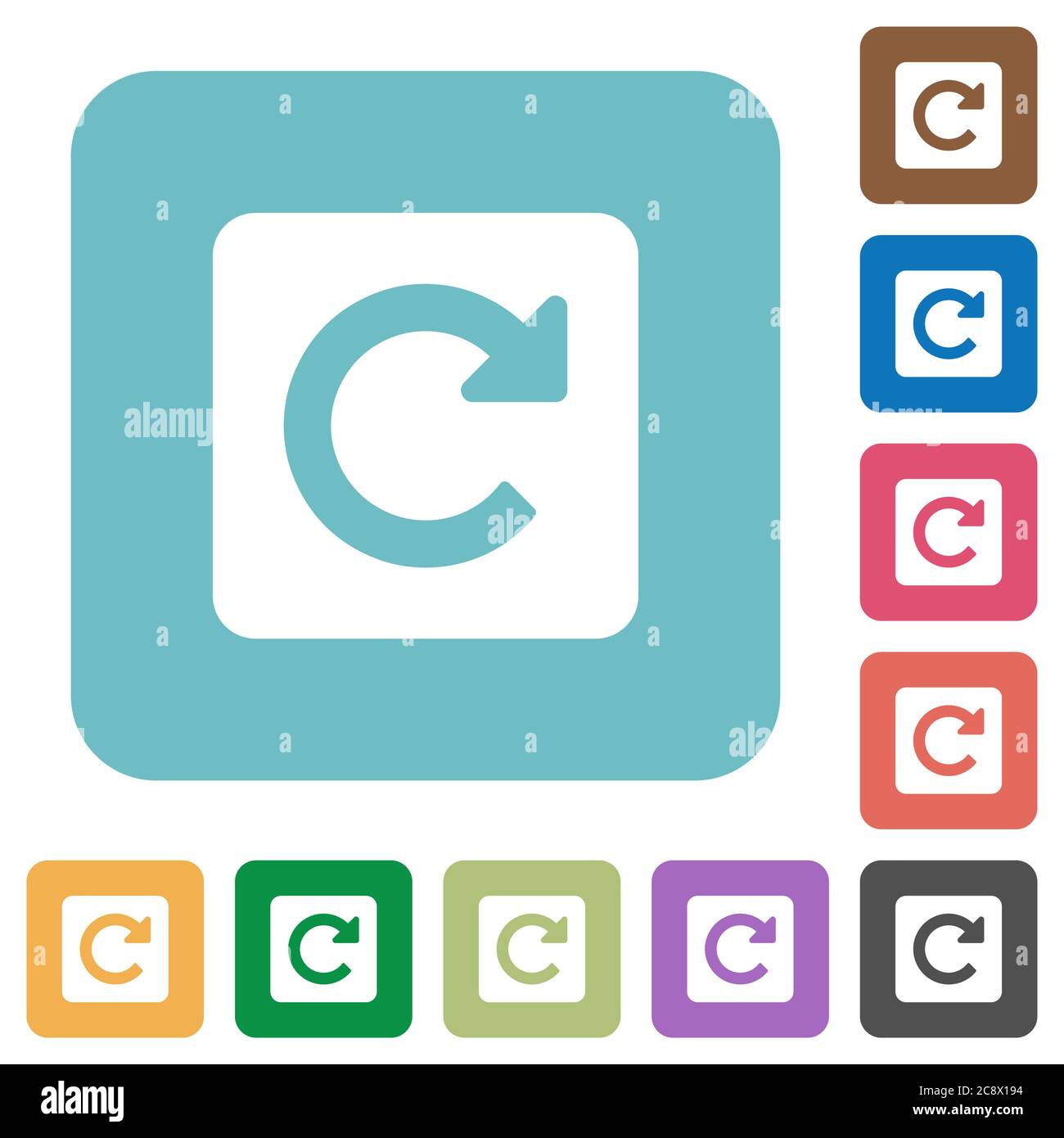 Arrow right flat blue colors Cut Out Stock Images & Pictures - Alamy