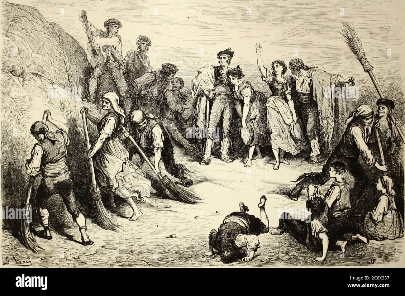 Spanish peasants dancing hi-res stock photography and images - Alamy