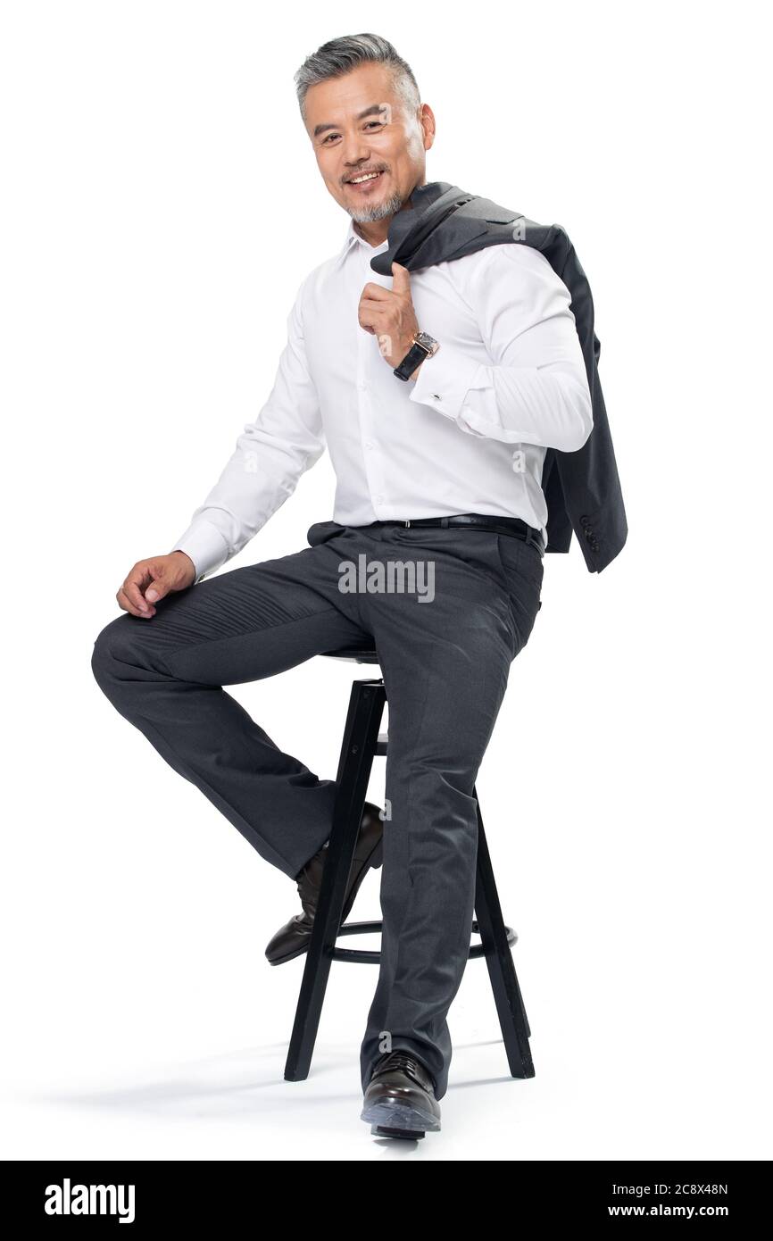 Business men sitting in Cut Out Stock Images & Pictures - Alamy