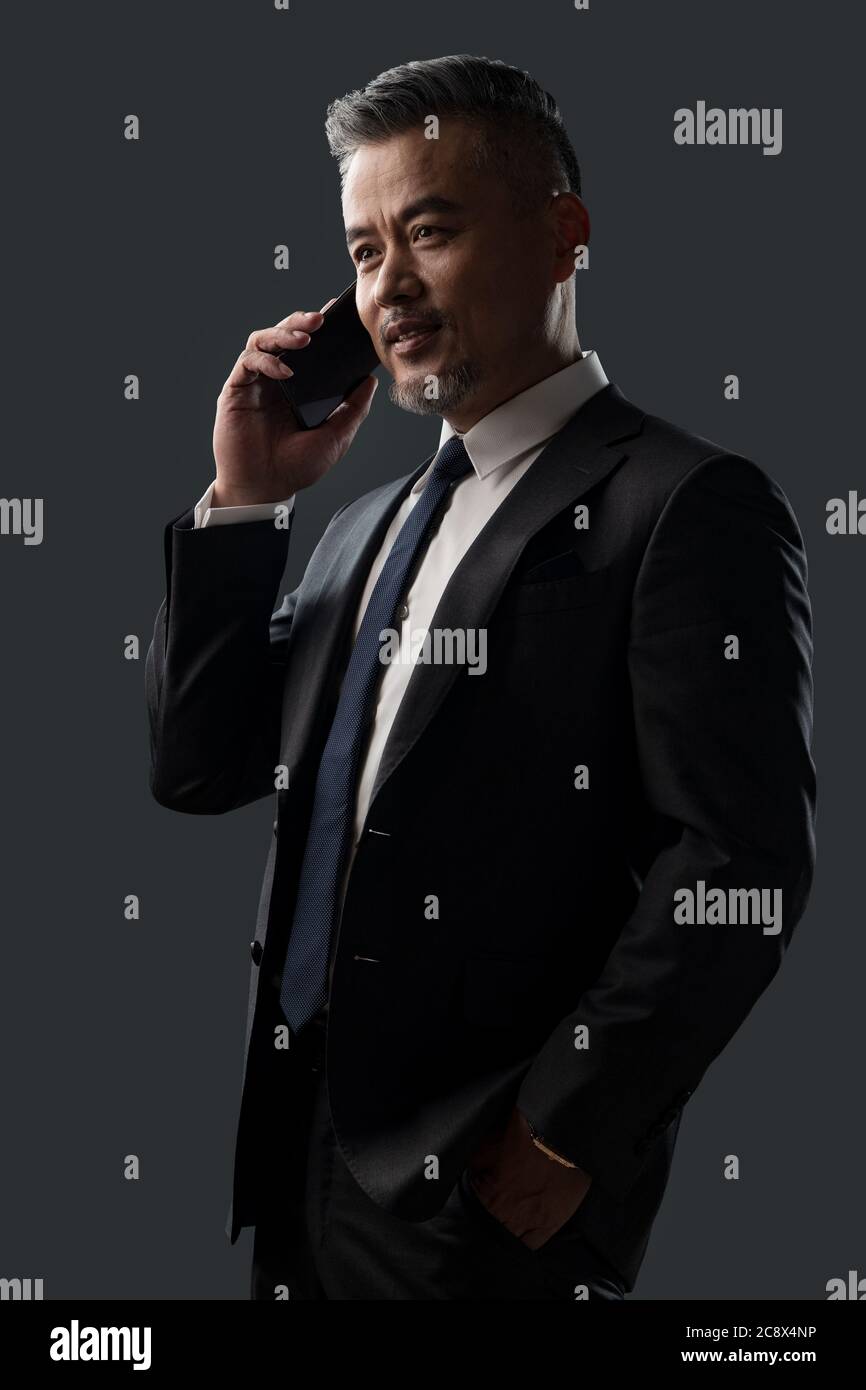 Call the success of the business men Stock Photo - Alamy