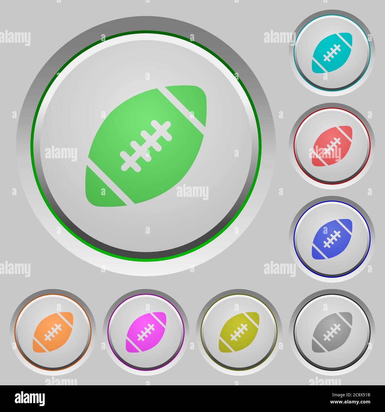 Pink rugby ball Stock Vector Images - Alamy