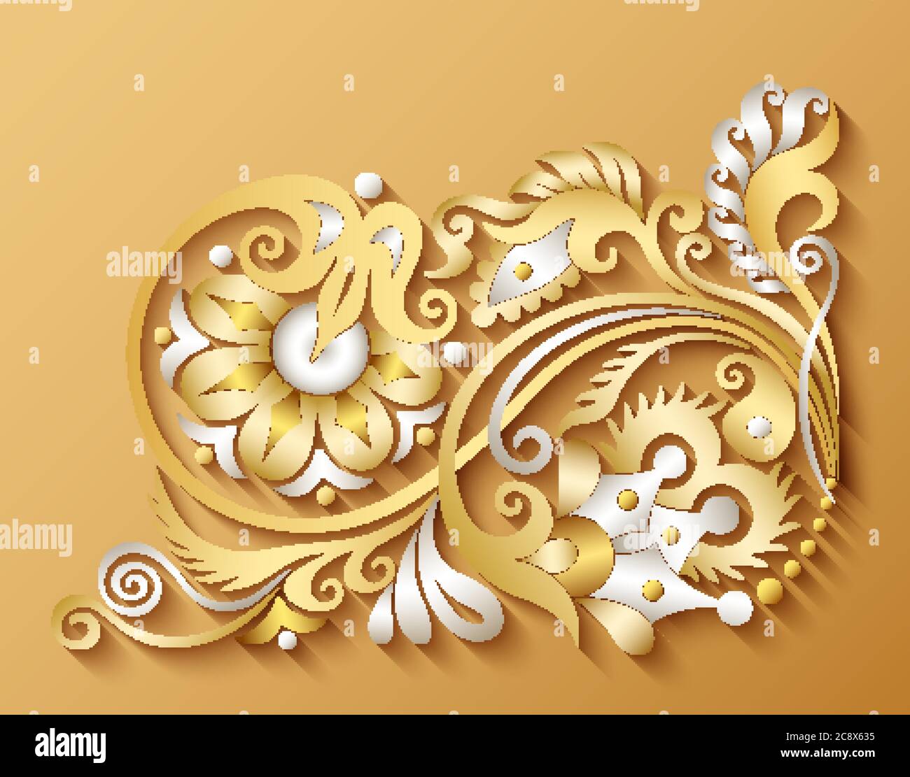 Vector ornamental nature vintage illustration Stock Vector Image & Art ...