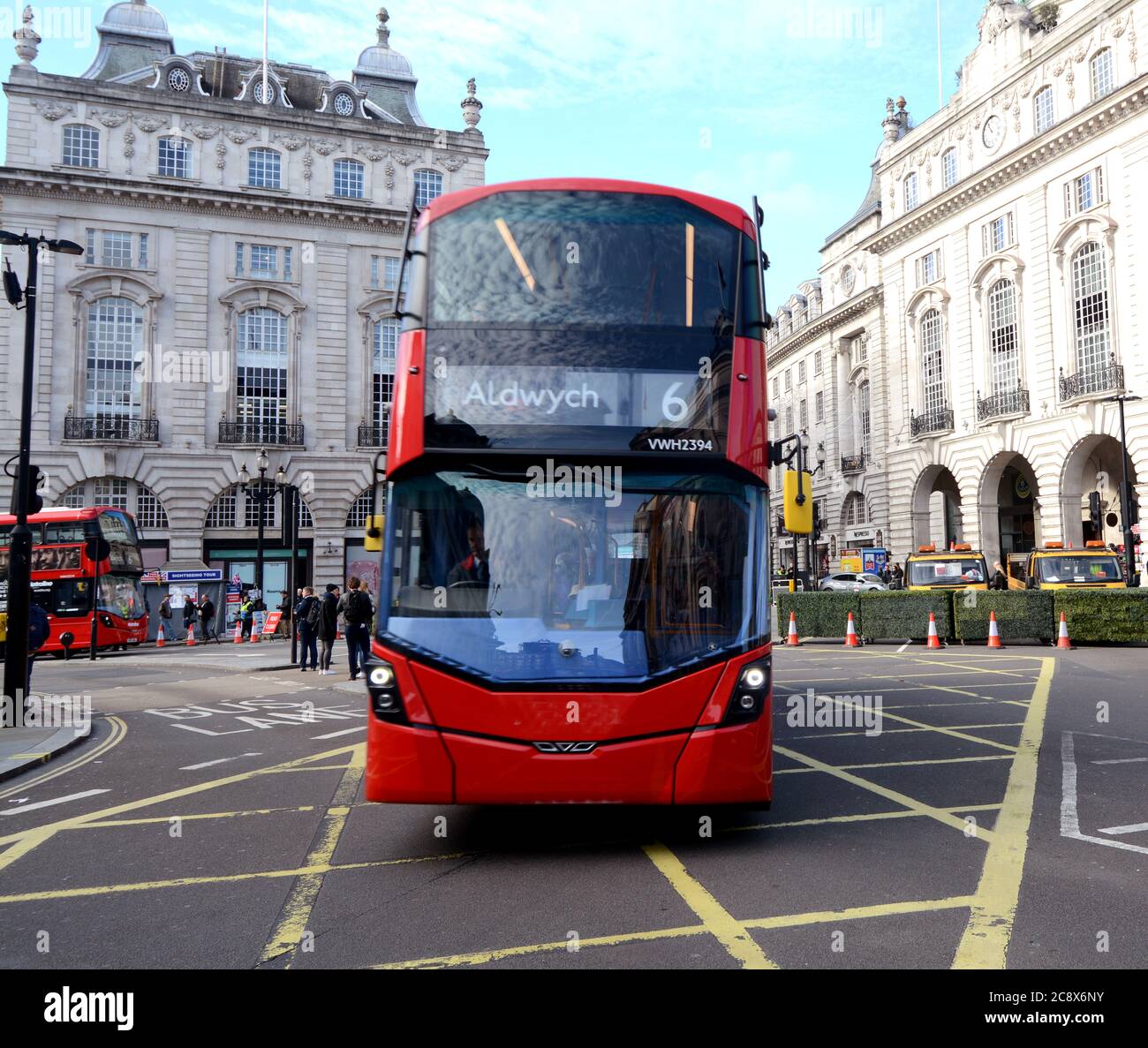 Piccadilly Circus is a symbolic London square full of traffic, people ...