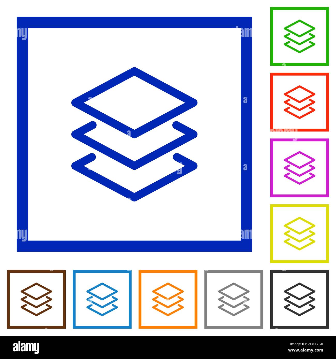 Layers of boxes Stock Vector Images - Alamy