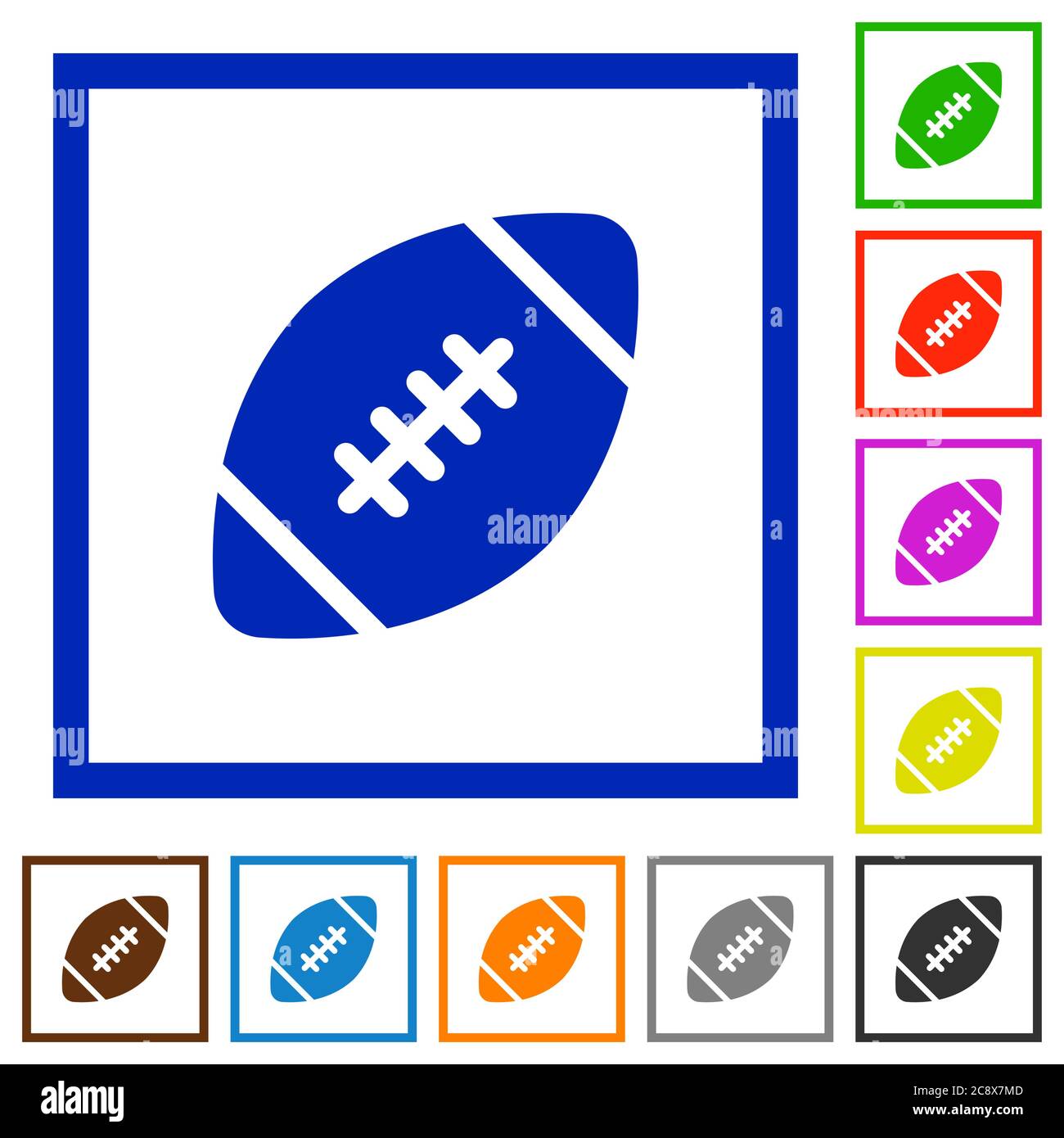 Plain rugby ball Stock Vector Images - Alamy