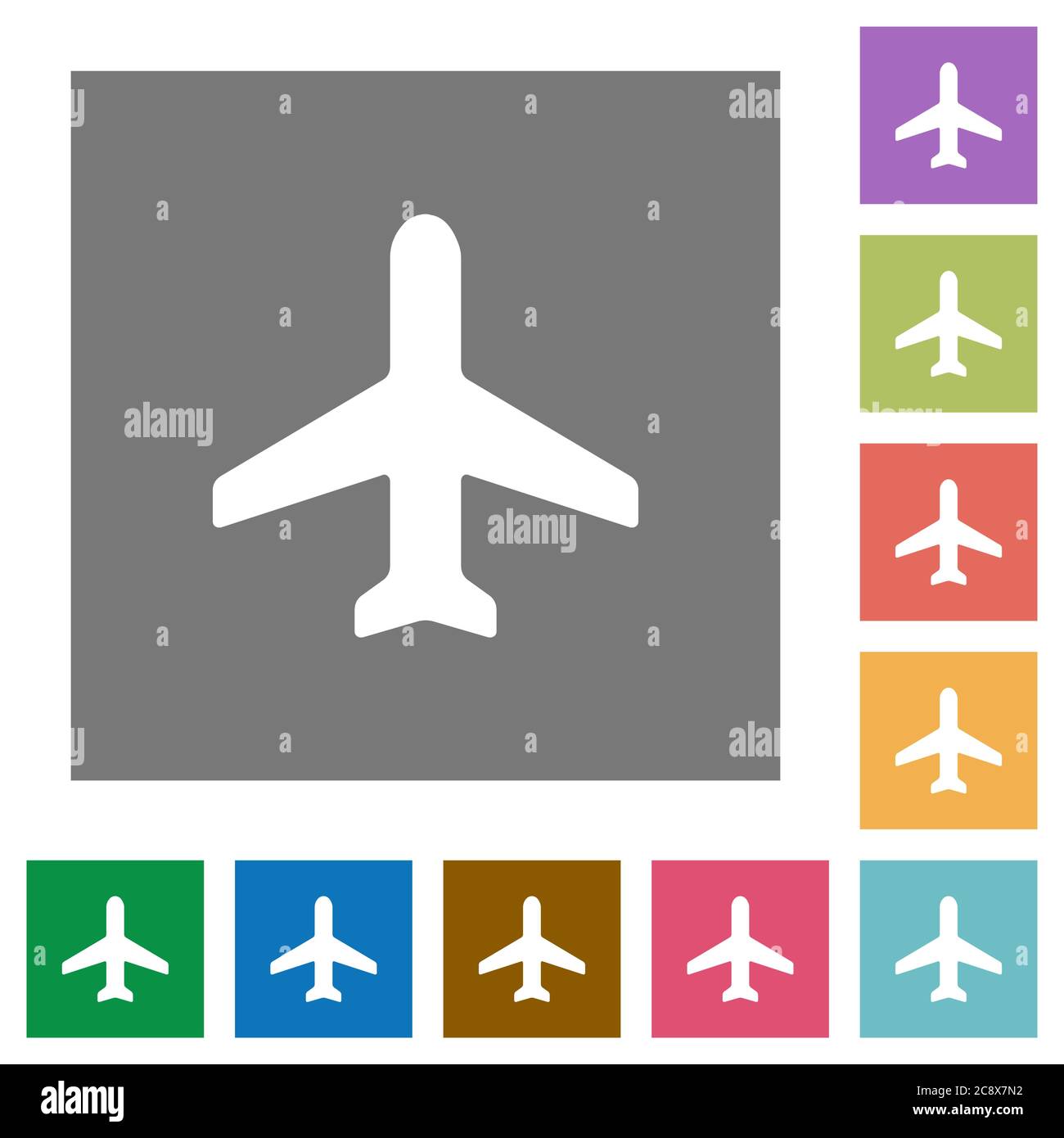 Green light aircraft blue background Stock Vector Images - Alamy