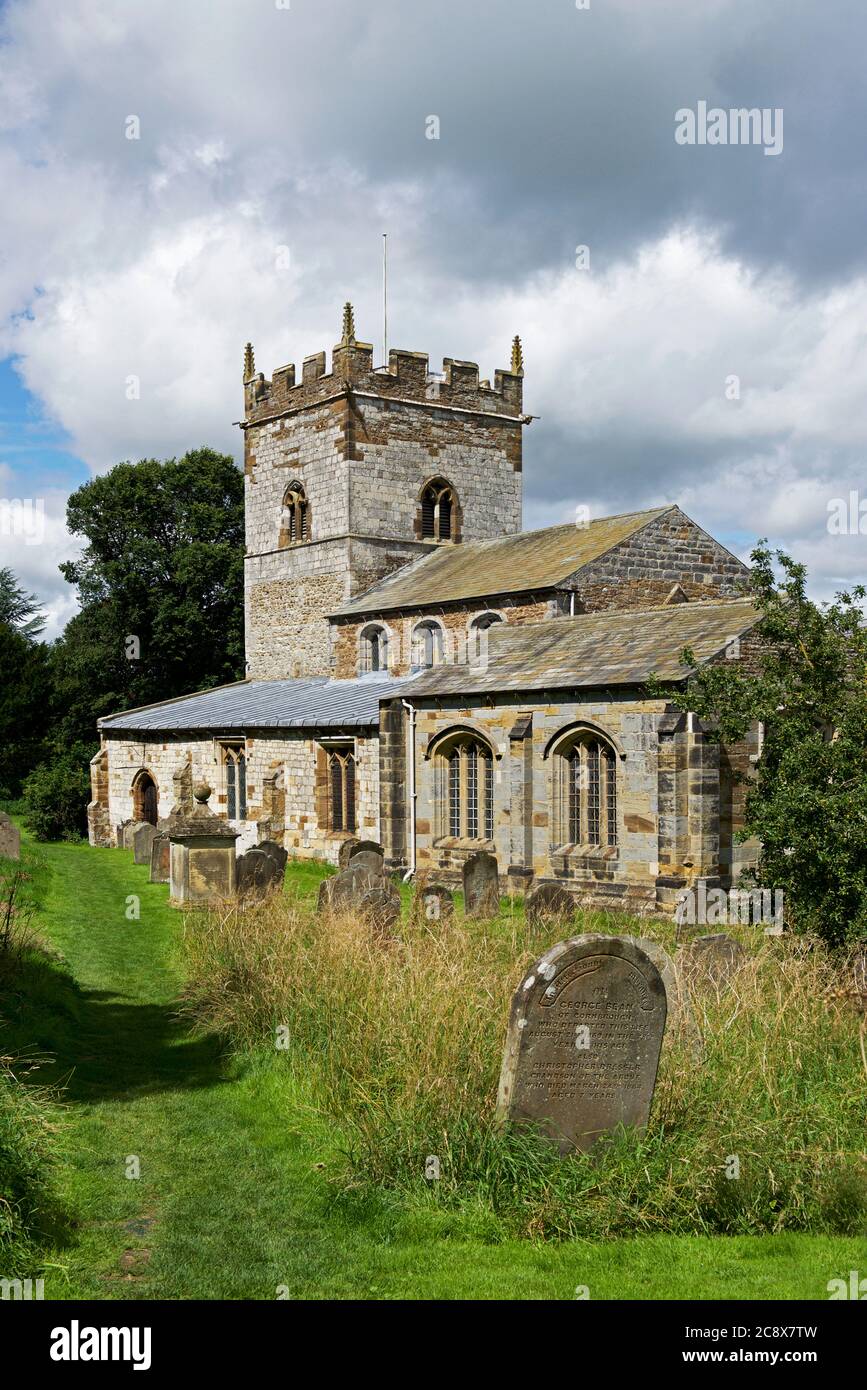 Church of St Helen and the Holy Cross, in the village of Sheriff Hutton ...