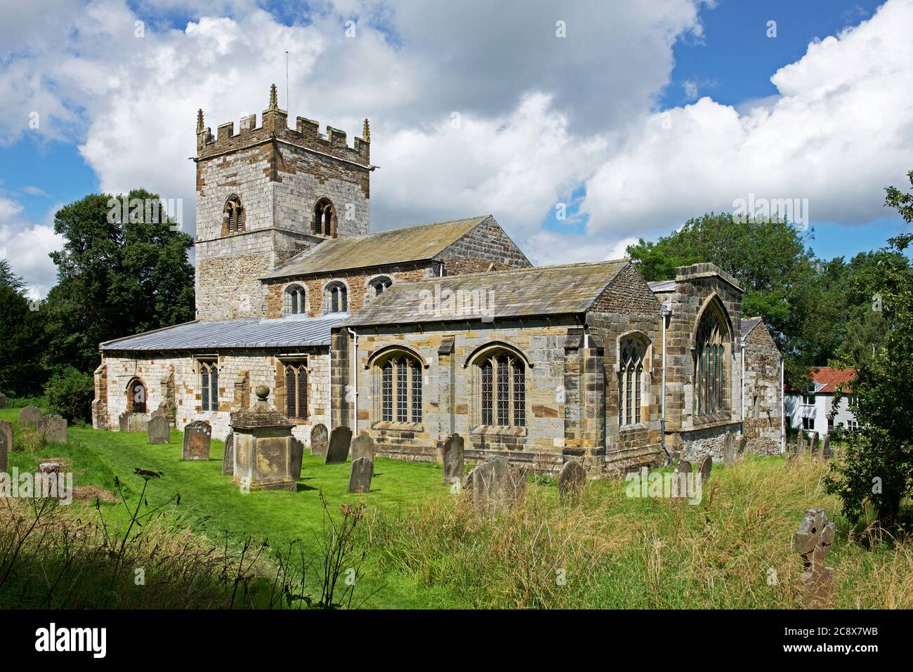 Church of St Helen and the Holy Cross, in the village of Sheriff Hutton ...