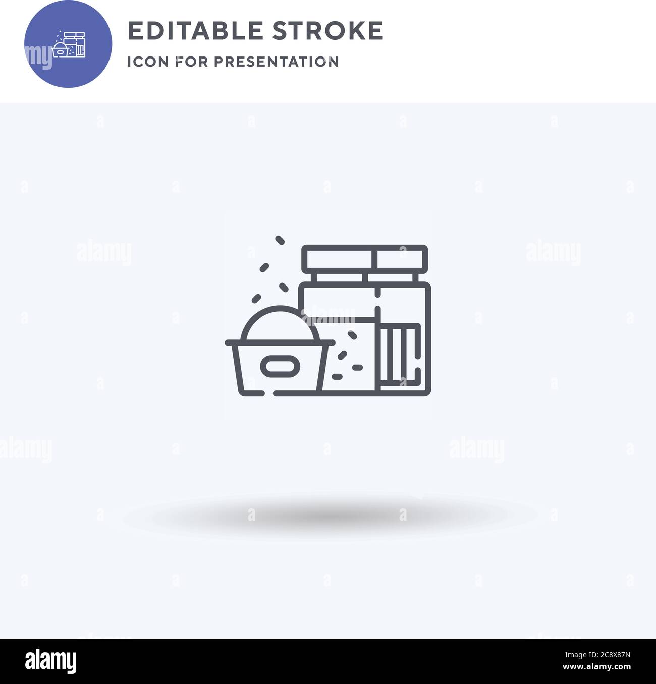 Topping icon vector, filled flat sign, solid pictogram isolated on ...