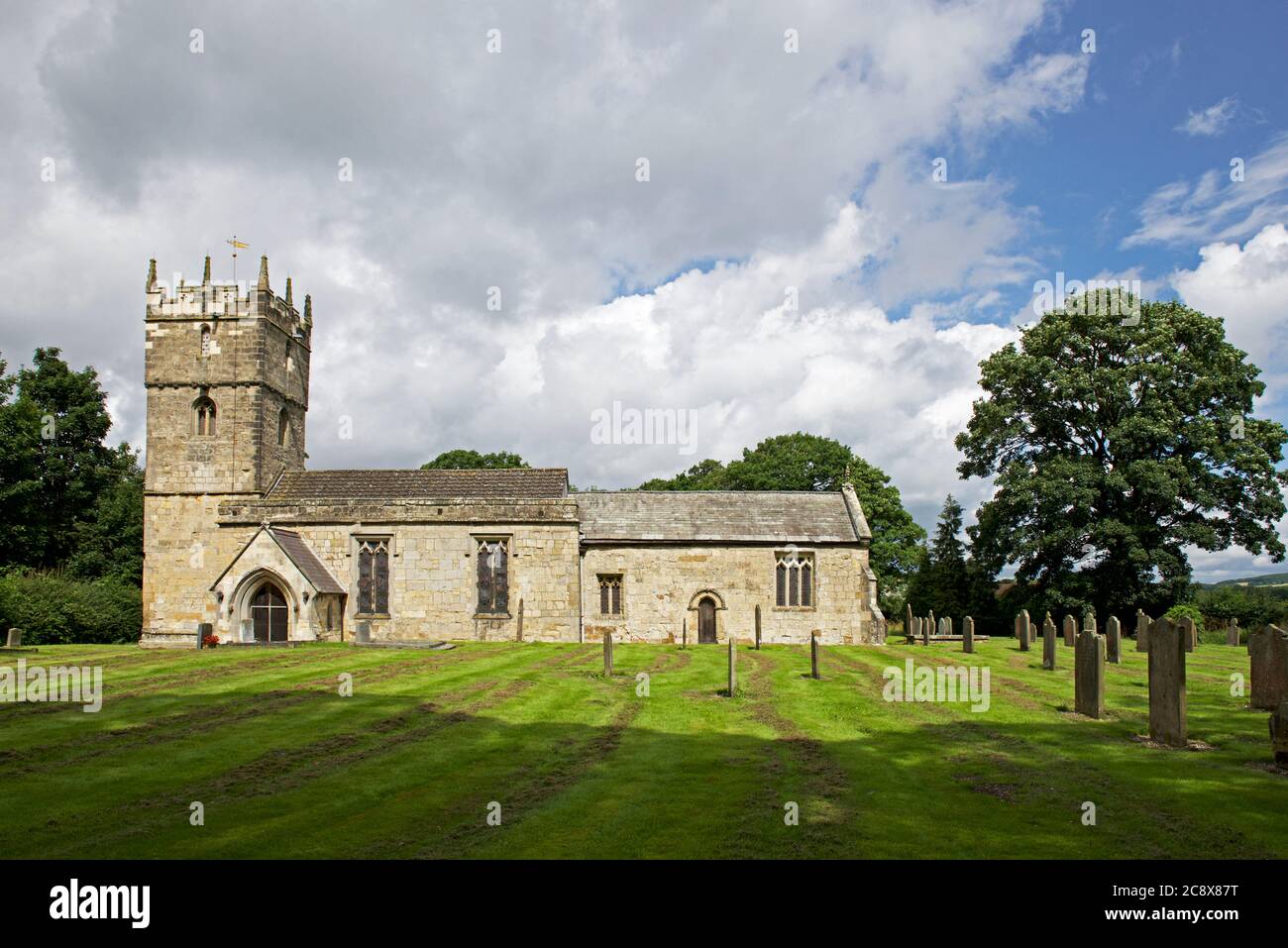 St Martin's Church, in the village of Hayton, East Yorkshire, England ...