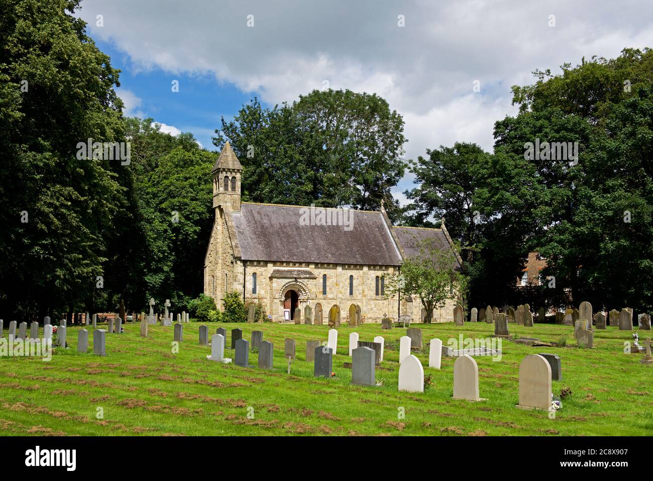 St Martin's Church, in the village of Fangfoss, East Yorkshire, England ...