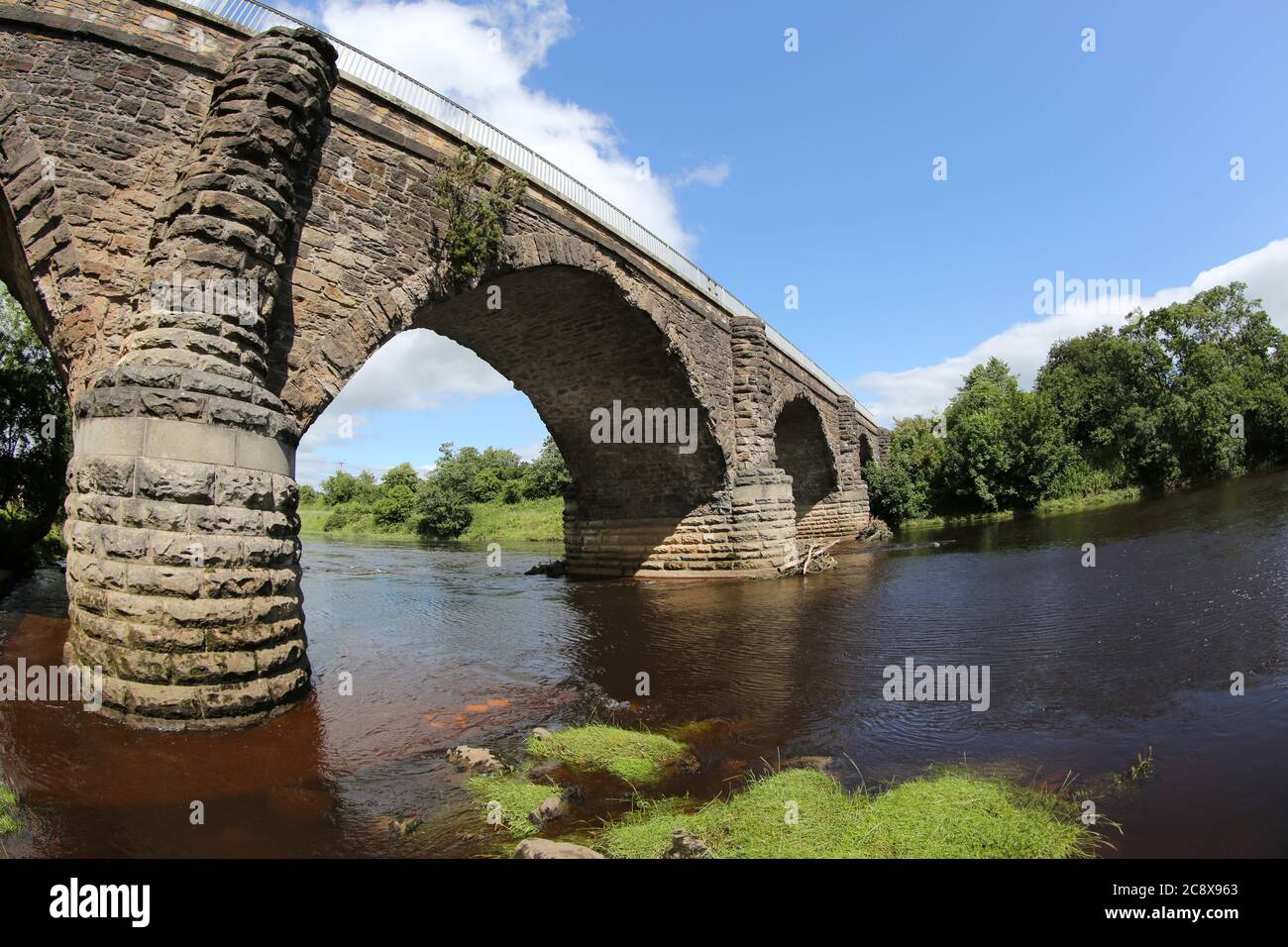 Scotland, Ayrshire, July 2020 Laigh Milton Viaduct:or Milton Bridge ...